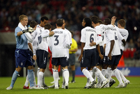 England U21 Team Huddle United Kingdom Editorial Stock Photo - Stock ...