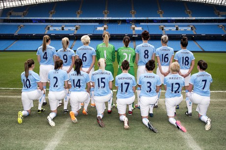 Manchester City Womens Football Team Back Editorial Stock Photo - Stock ...