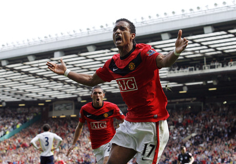 Nani Manchester United Celebrates Scoring His Editorial Stock Photo ...