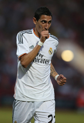 Angel Di Maria Real Madrid Celebrates Editorial Stock Photo - Stock ...