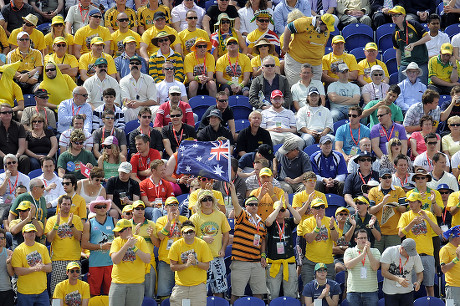 Australian Fans Fly Flag Editorial Stock Photo - Stock Image | Shutterstock