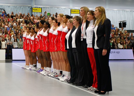 England Netball Line National Anthem Editorial Stock Photo - Stock ...