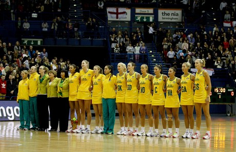 Australia Netball Line Their National Anthem Editorial Stock Photo ...