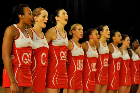 England Netball Players Stand National Anthems Editorial Stock Photo ...