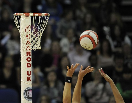 Netball Goalpost Net Ball Hands Editorial Stock Photo - Stock Image ...