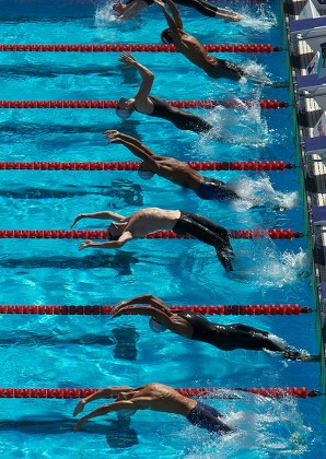 Start Mens 100m Backstroke Heats Italy Editorial Stock Photo - Stock ...