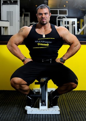 Bodybuilder Daniel Hill Poses After Demonstration Editorial Stock Photo ...