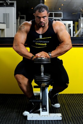 Bodybuilder Daniel Hill Poses After Demonstration Editorial Stock Photo ...