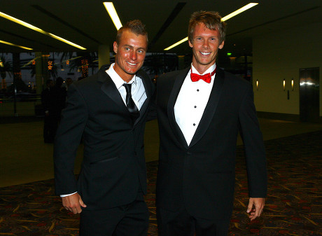 Lleyton Hewitt Coach Nathan Healey Australia Editorial Stock Photo ...