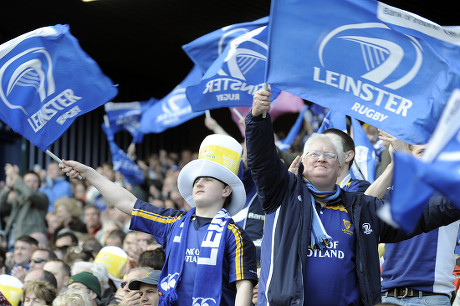 Leinster Fans Wave Their Flags United Editorial Stock Photo - Stock ...