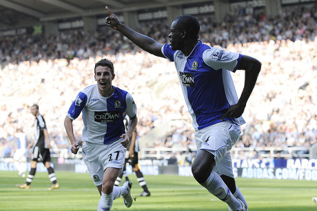 Christopher Samba Blackburn Rovers Celebrates First Editorial Stock ...