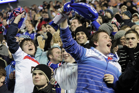 Glasgow Rangers Fans Celebrate Their Teams Editorial Stock Photo ...