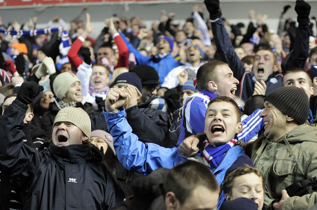 Glasgow Rangers Fans Celebrate Goal Their Editorial Stock Photo - Stock ...