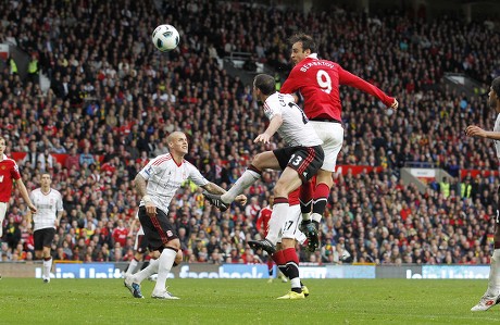 Dimitar Berbatov Manchester United Scores His Editorial Stock Photo ...