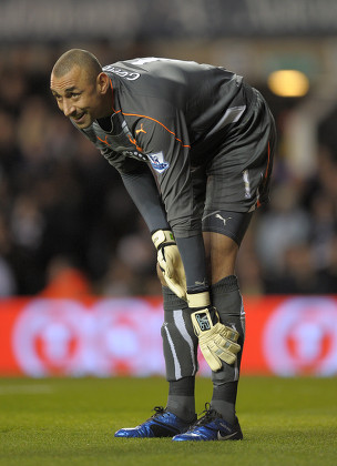 Tottenham Hotspur Goalkeeper Heurelho Gomes Adjusts Editorial Stock ...