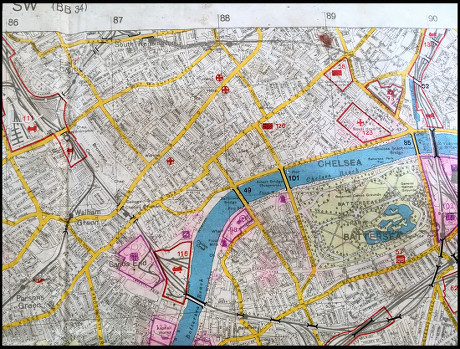 Wwii London Map Showing German Bombing Editorial Stock Photo - Stock ...
