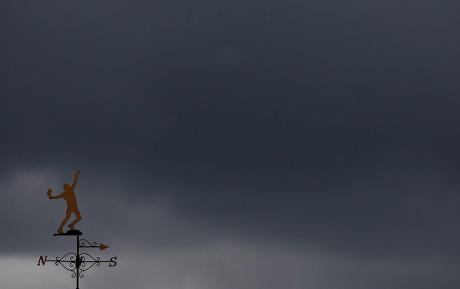 Slate Grey Skies Over Weather Vane Editorial Stock Photo - Stock Image ...