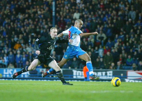 Blackburn Rovers Steven Reid Gets Shot Editorial Stock Photo - Stock ...