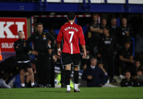 Cristiano Ronaldo Manchester United Leaves Field Editorial Stock Photo ...