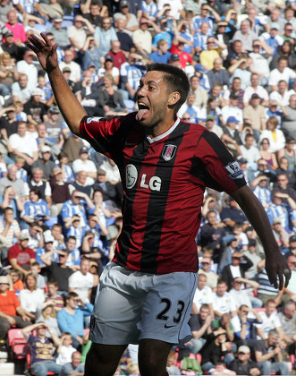 Clint Dempsey Fulham Celebrates After Scoring Editorial Stock Photo ...