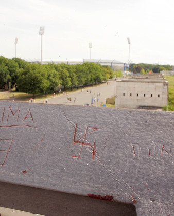 Swastika Crossed Out Near Franken Stadion Editorial Stock Photo - Stock ...