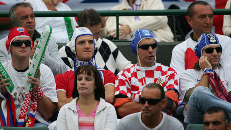 Croatia Fans Look On Wearing Waterpolo Editorial Stock Photo - Stock ...