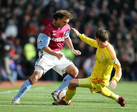 Steve Finnan Liverpool Tackles Patrik Berger Editorial Stock Photo ...