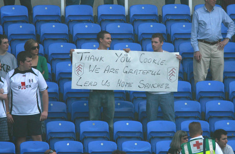Fulham Fans Banner Remembering Former Manager Editorial Stock Photo ...