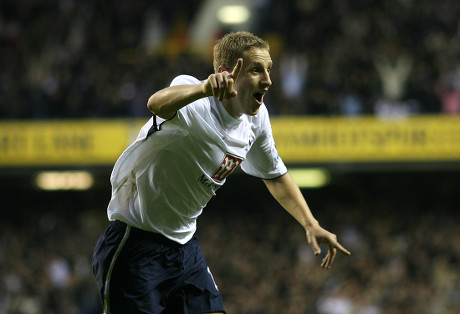 Michael Dawson Tottenham Hotspur Celebrates Scoring Editorial Stock ...
