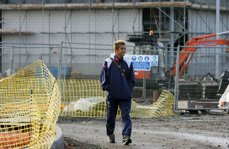 Junichi Inamoto Walks Through Building Site Editorial Stock Photo ...
