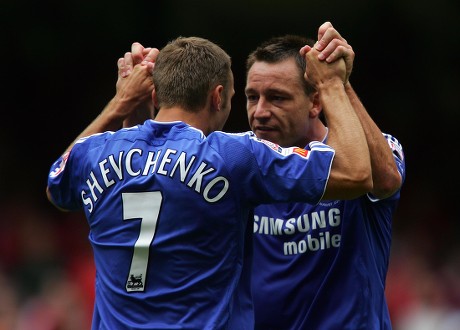 Andriy Shevchenko Chelsea Celebrates Scoring Opening Editorial Stock ...