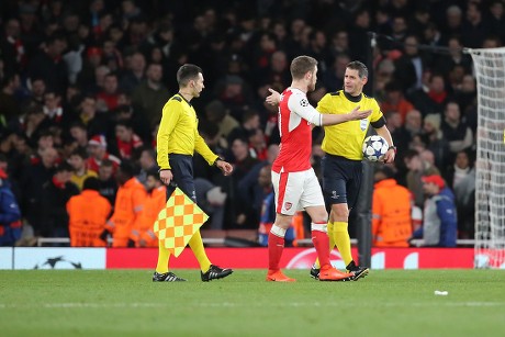 Arsenal Defender Shkodran Mustafi 20 Talking Editorial Stock Photo ...