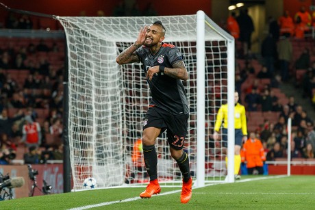 Arturo Vidal Bayern Munich Celebrates Scoring Editorial Stock Photo ...