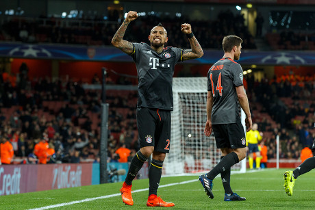Arturo Vidal Bayern Munich Celebrates Scoring Editorial Stock Photo ...