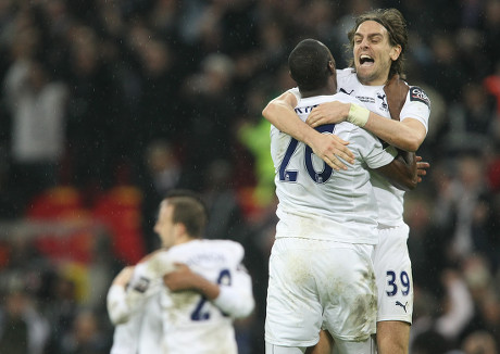 Jonathan Woodgate Tottenham Hotspur Celebrates On Editorial Stock Photo ...