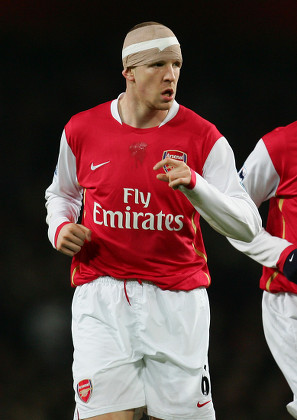 Phillippe Senderos Arsenal Wearing Headband After Editorial Stock Photo ...