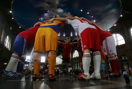 Giant Models Adidas Euro 2008 Sponsored Editorial Stock Photo - Stock ...