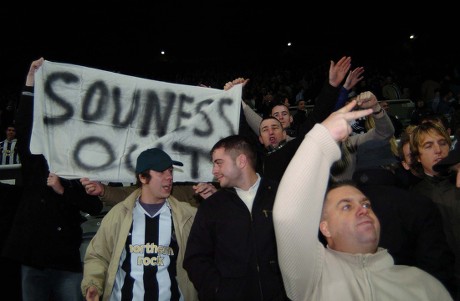 Newcastle United Fans Show Their Anger Editorial Stock Photo - Stock ...