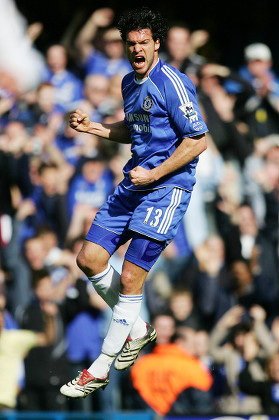 Michael Ballack Chelsea Celebrates After Frank Editorial Stock Photo ...