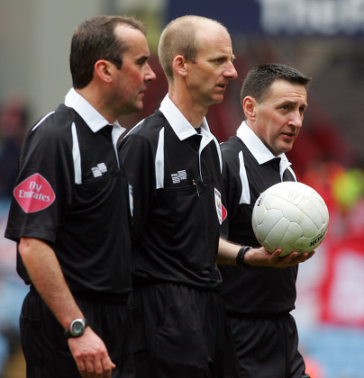 Referee Mike Riley Centre Editorial Stock Photo - Stock Image ...