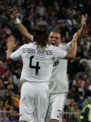 Pepe Sergio Ramos Real Madrid Celebrate Editorial Stock Photo - Stock ...