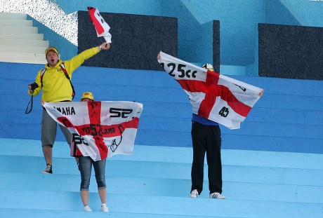 Early Arriving English Fans Salute Arrival Editorial Stock Photo ...