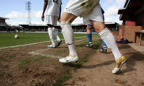 Footballers Walk Onto Pitch Editorial Stock Photo - Stock Image ...