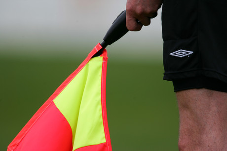 General Images Assistant Referee Linesman Flag Editorial Stock Photo ...