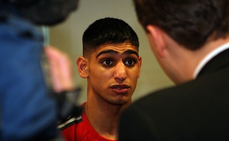Amir Khan Makes Interesting Expression Duing Editorial Stock Photo ...