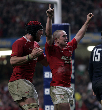 Shane Williams Wales Celebrates His Try Editorial Stock Photo - Stock ...