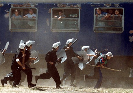 Bucharest Romania Group Romanian Riot Police Editorial Stock Photo ...