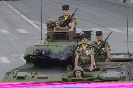 Members French Military Ride Tanks Bastille Editorial Stock Photo ...
