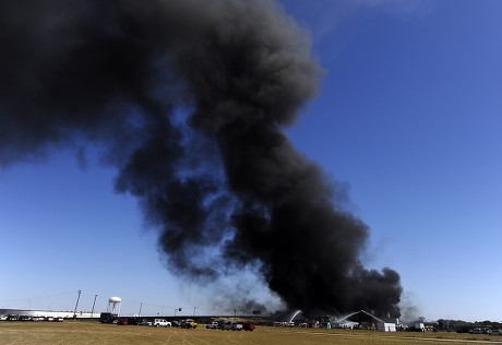 Smoke Comes Large Chemical Fire Magnablend Editorial Stock Photo ...