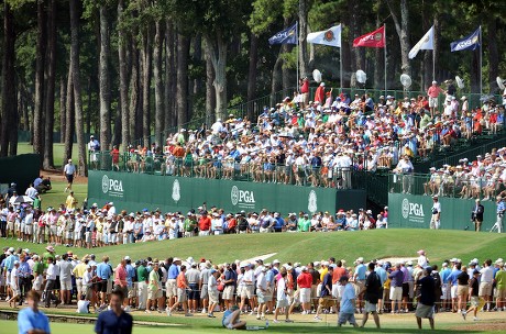Golf Spectators Watch Action On 18th Editorial Stock Photo - Stock ...